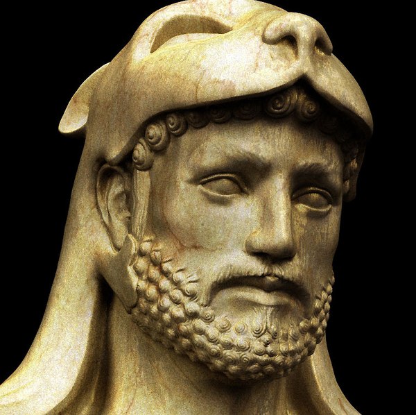 hercules bust statue lwo