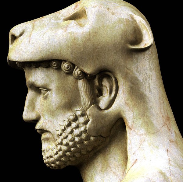 hercules bust statue lwo