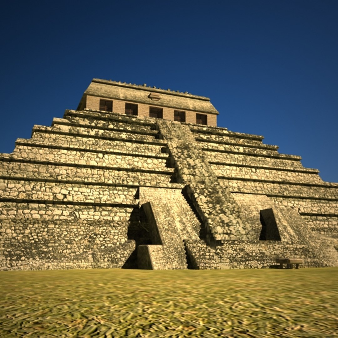 3d Palenque Mexico