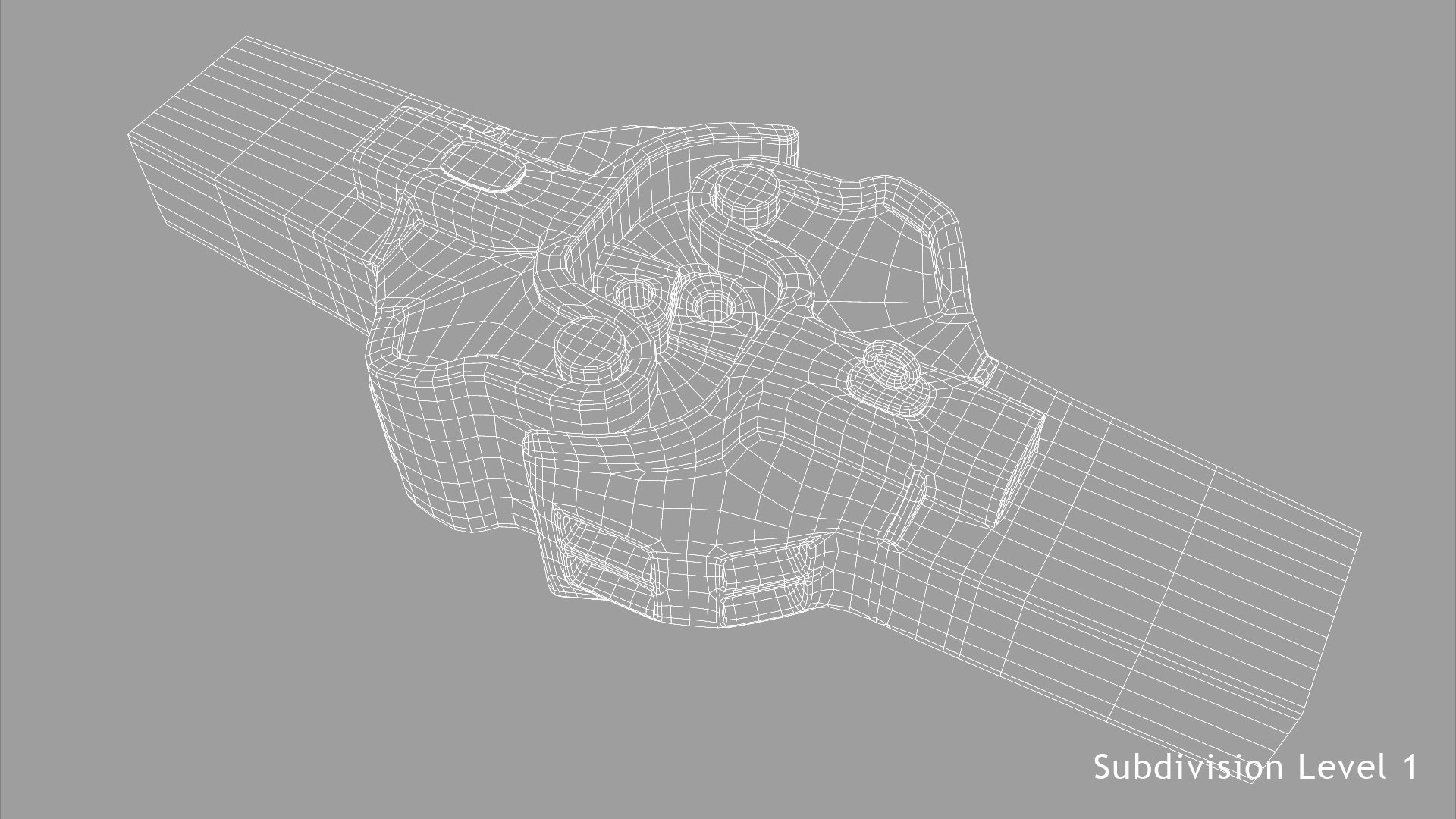 3d Train Connector Model