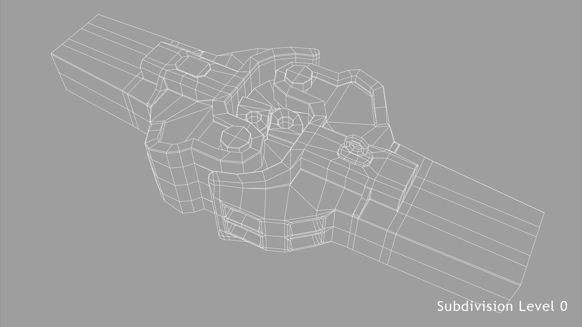 3d Train Connector Model
