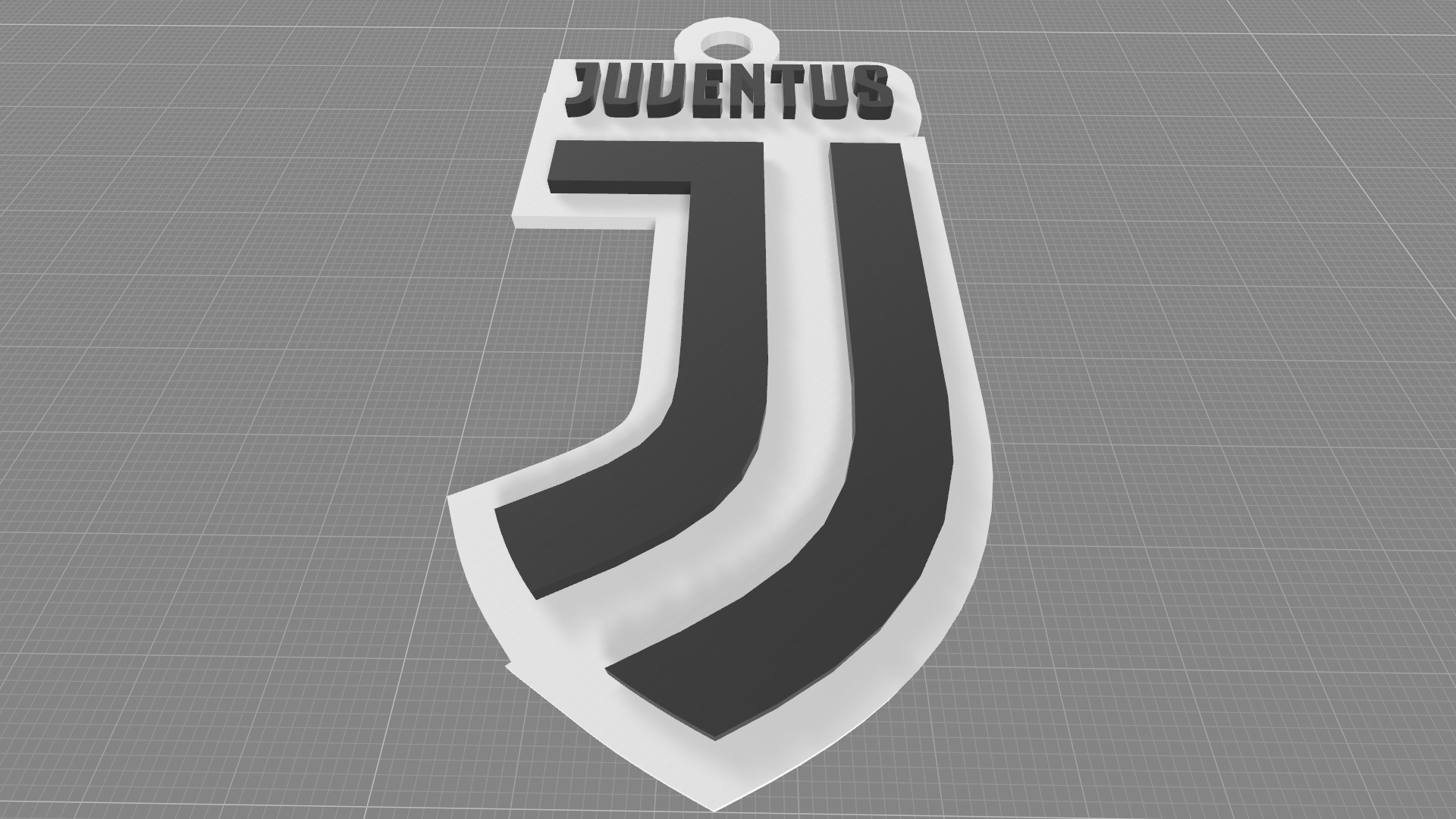 Juventus Logo Shield Printable And Renderable Keychan 3D Model ...