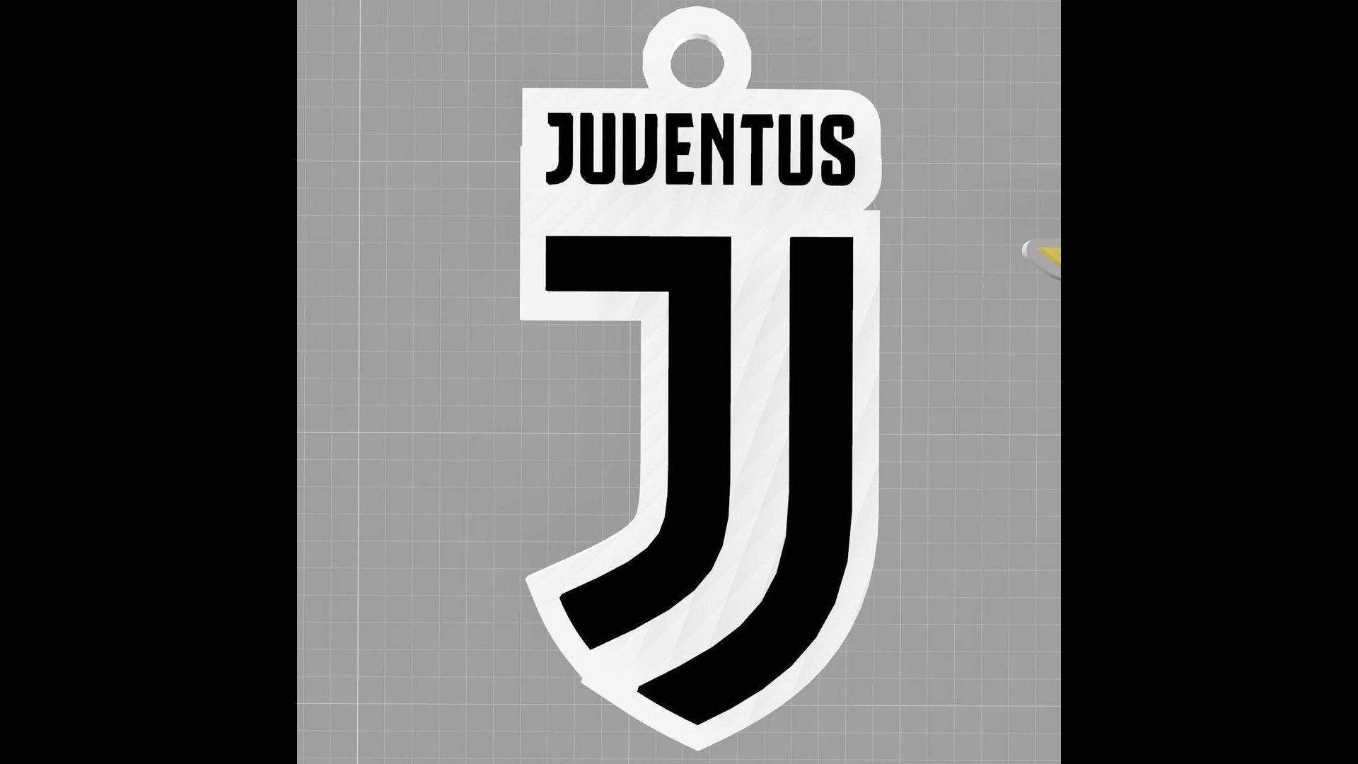Juventus Logo Shield Printable And Renderable Keychan 3D Model ...