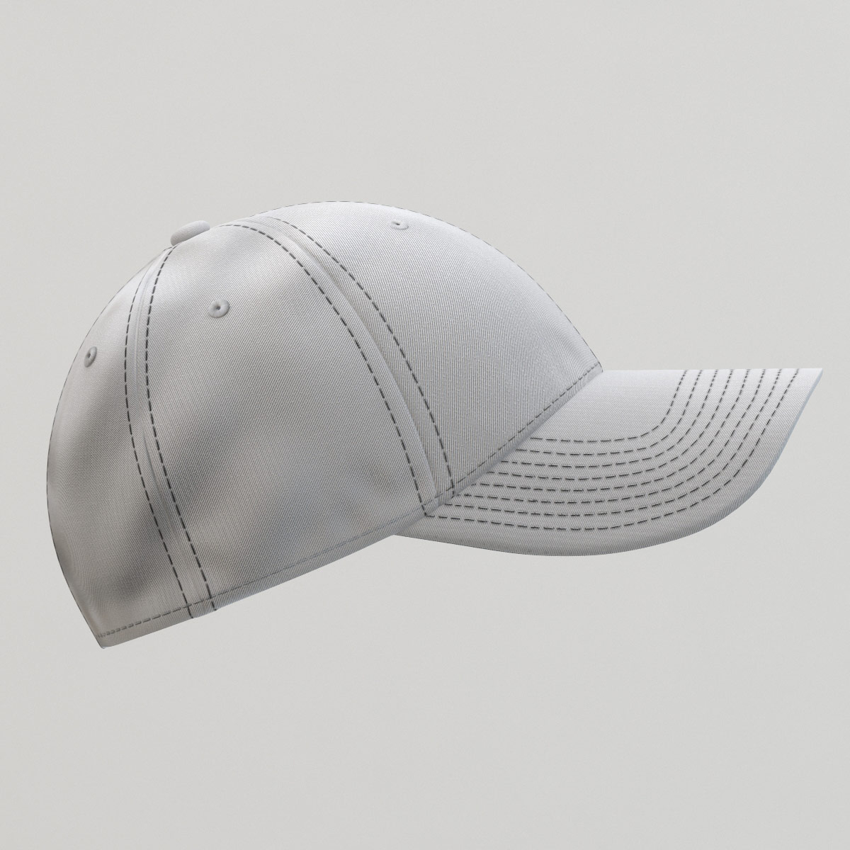 - cap silver black 3d 3ds