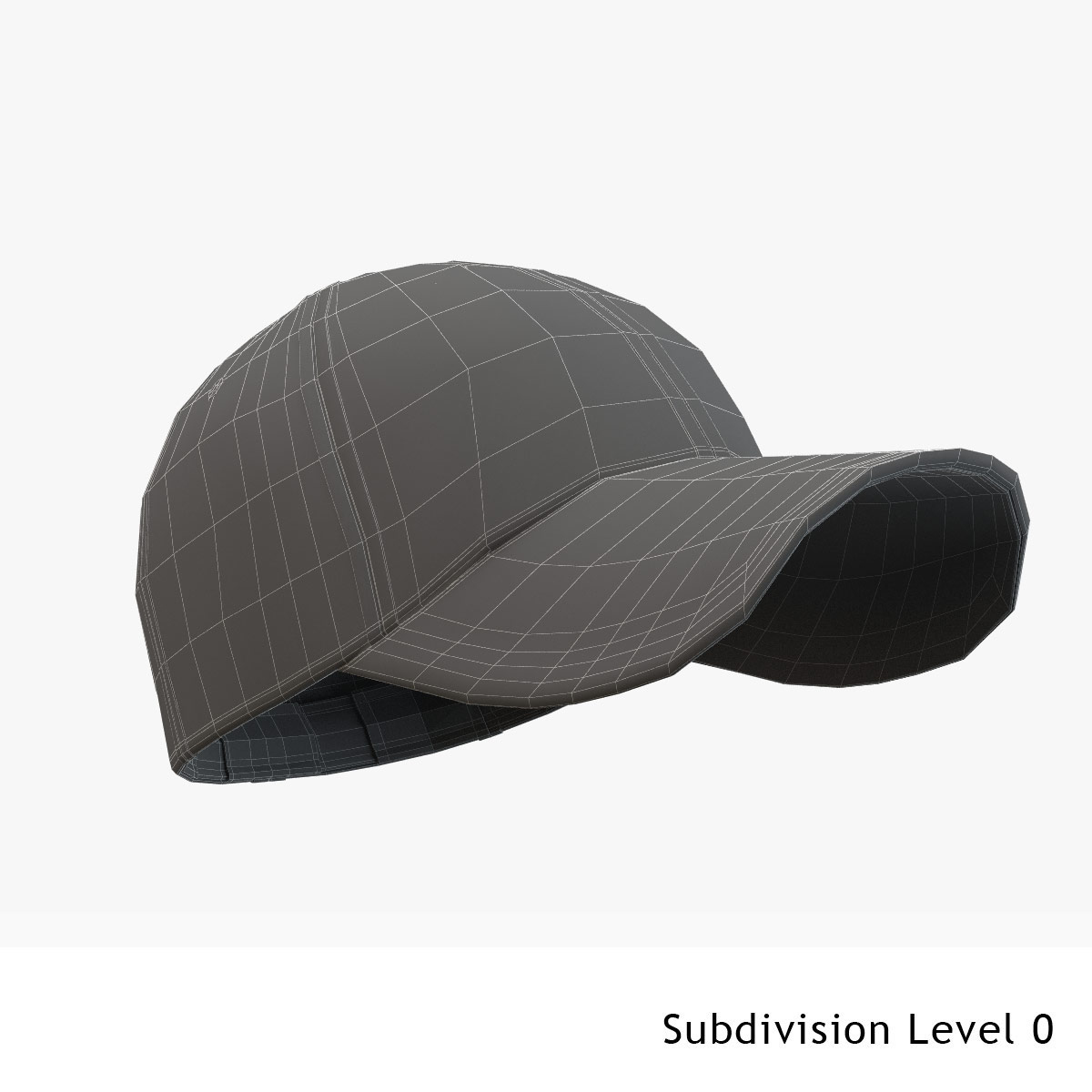 - cap silver black 3d 3ds