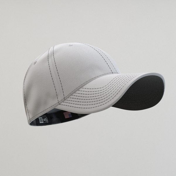 - cap silver black 3d 3ds