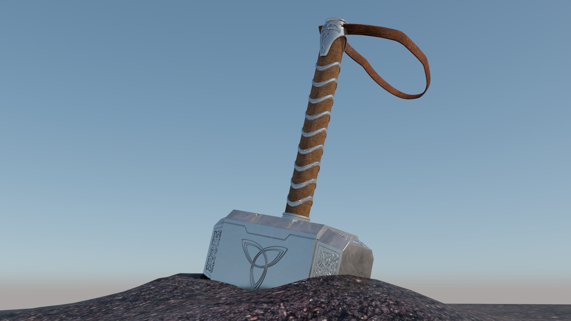 3D Thor Hammer - TurboSquid 1557428
