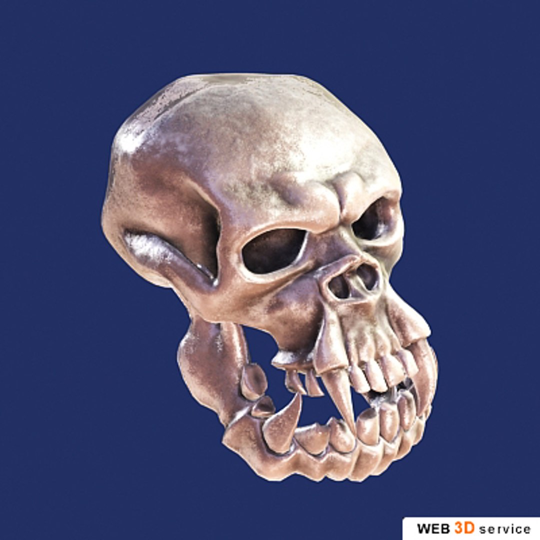 Monster Skull 3d Model