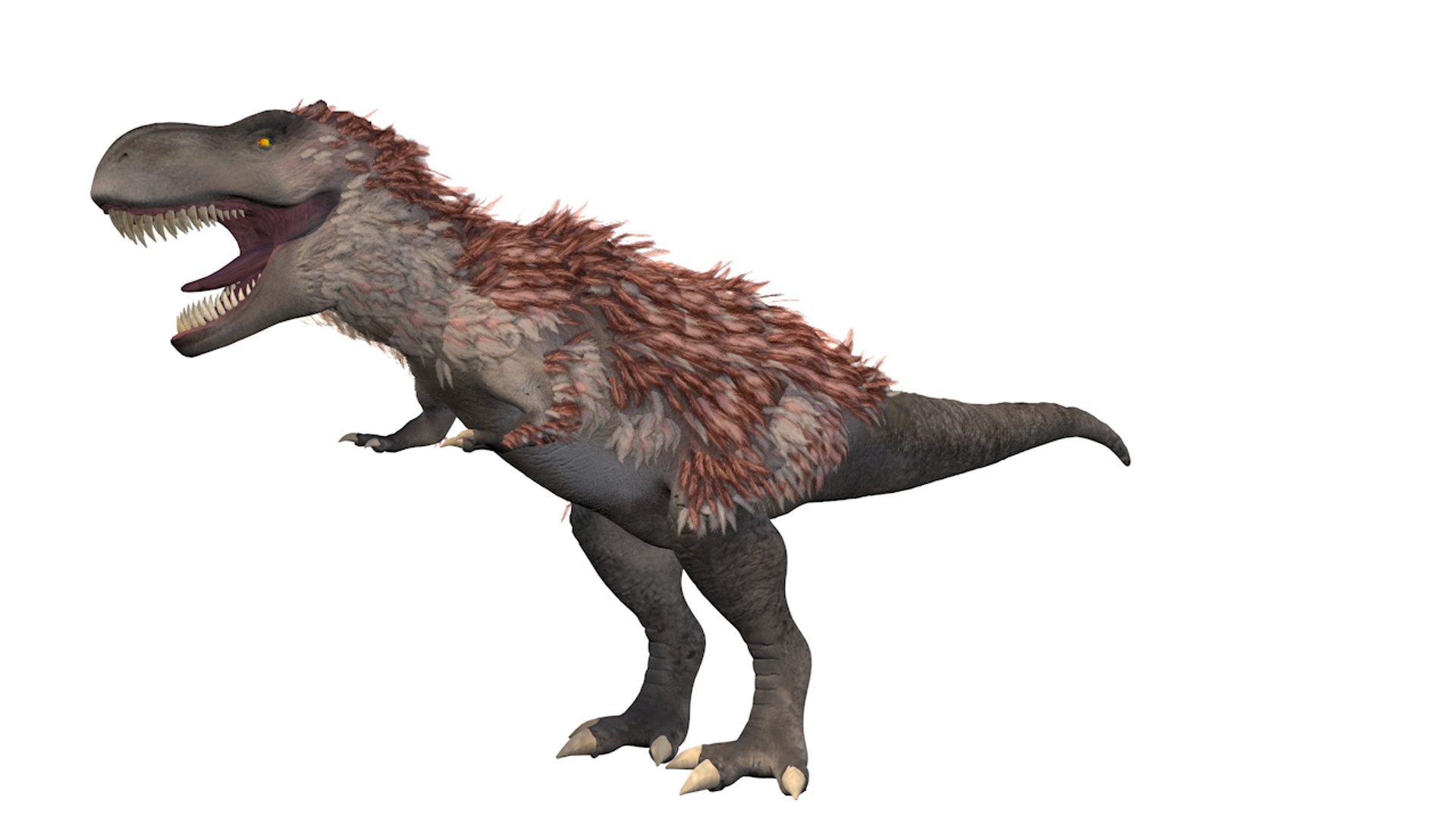 3D T-rex Dinosaur Feathers - TurboSquid 1315213