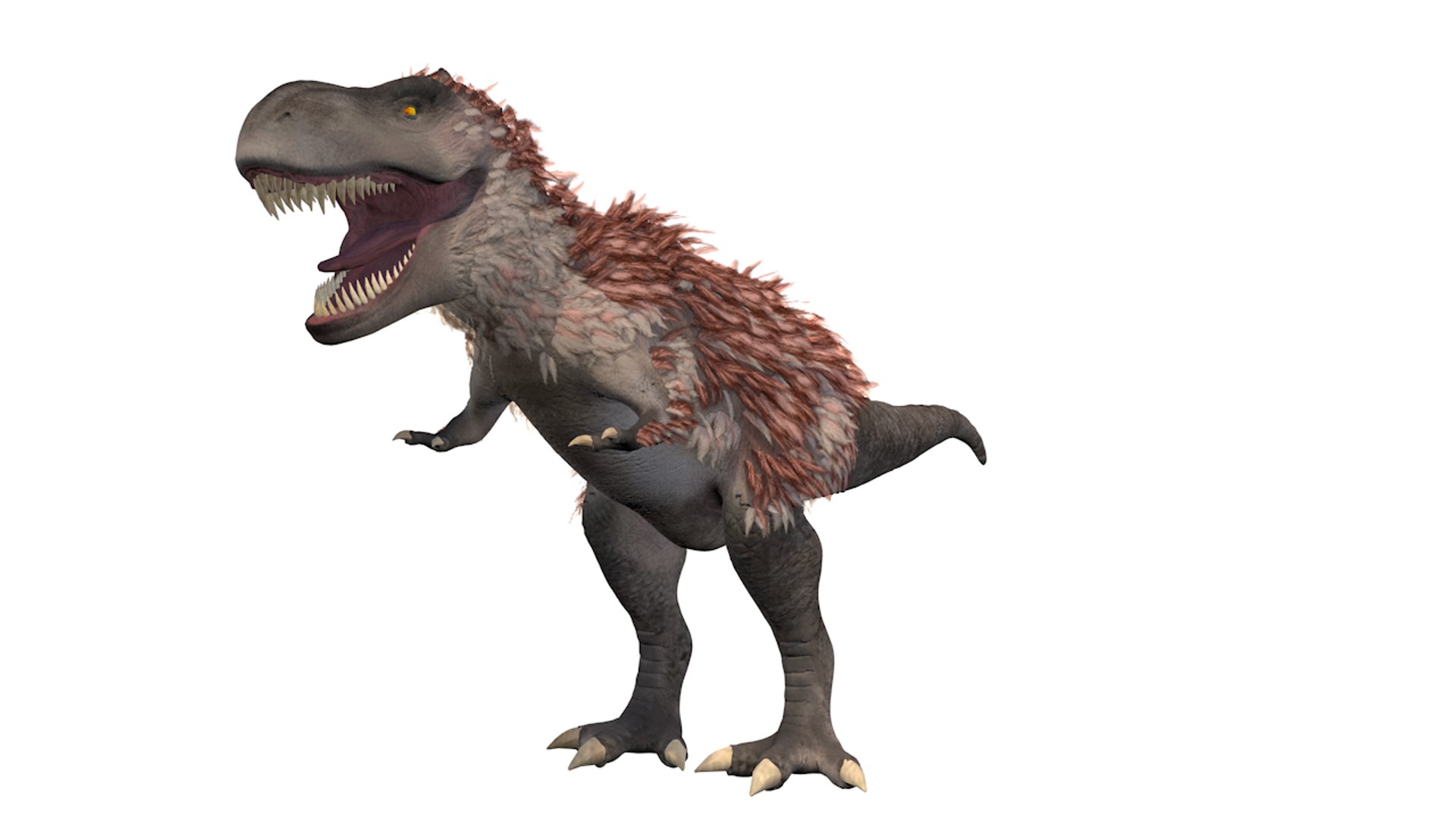 3D T-rex Dinosaur Feathers - TurboSquid 1315213