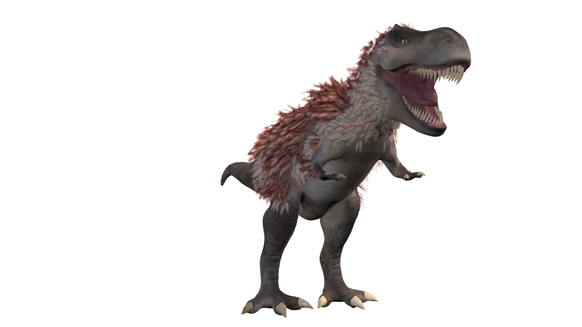 3D T-rex Dinosaur Feathers - TurboSquid 1315213