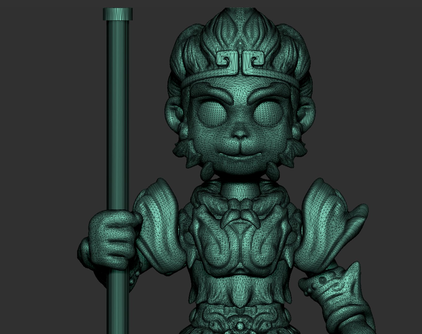 3D Monkey King Model - TurboSquid 1608756
