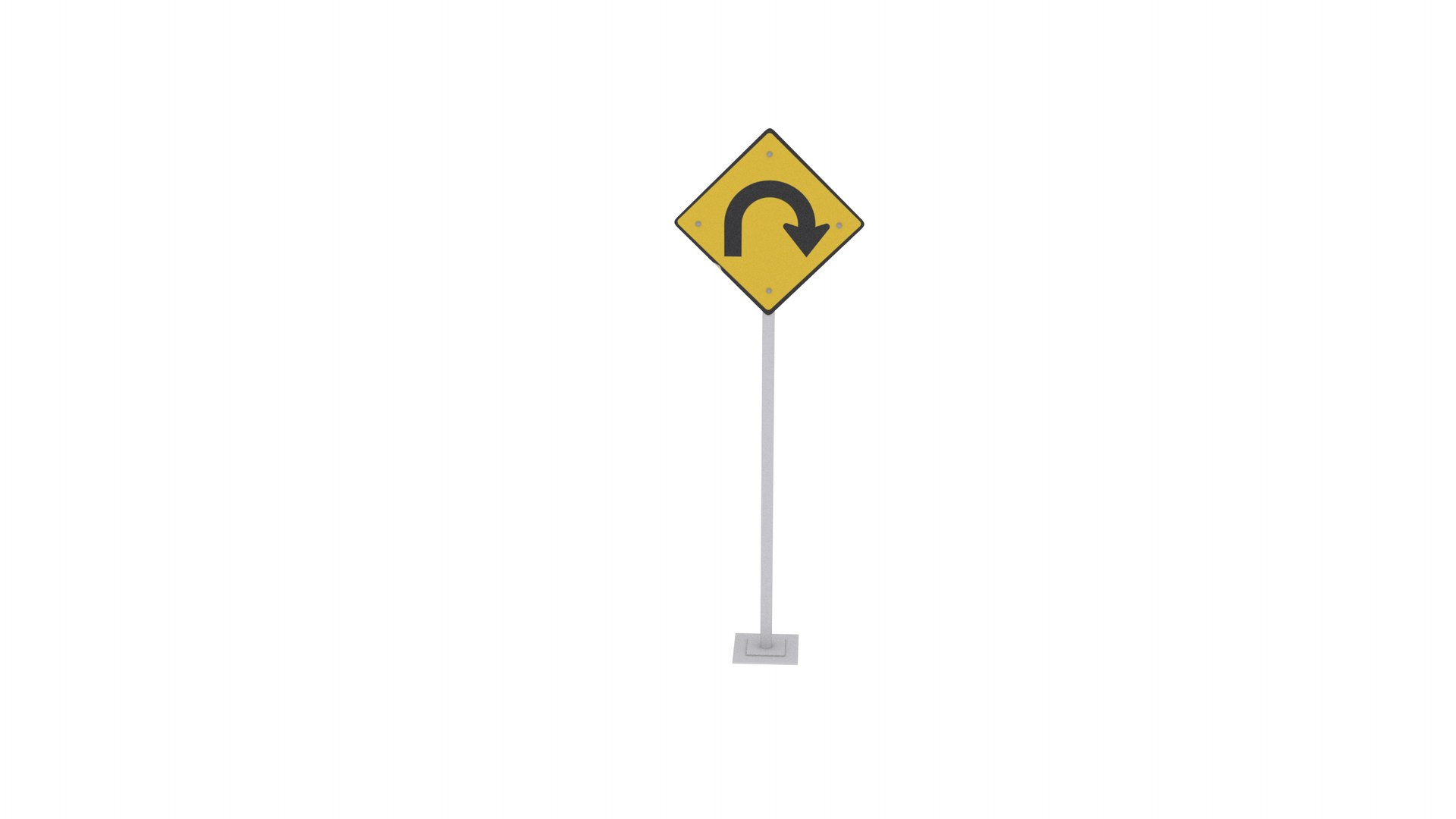 3D Return Turn Model - TurboSquid 1215382