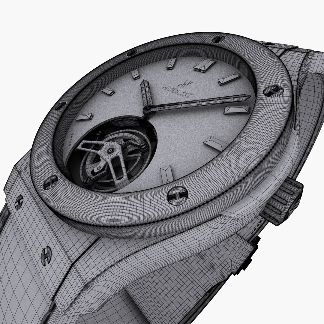 3d Hublot Classic Fusion Tourbillon
