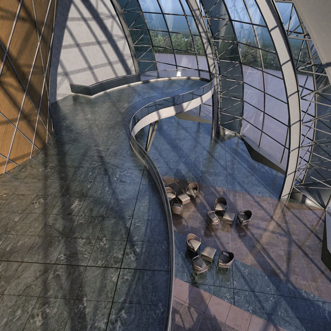 3d Modern Hall Model