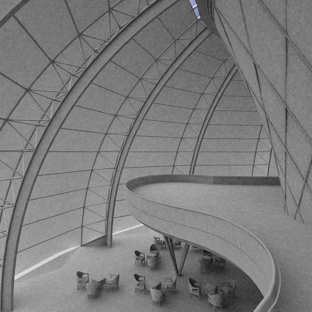 3d Modern Hall Model