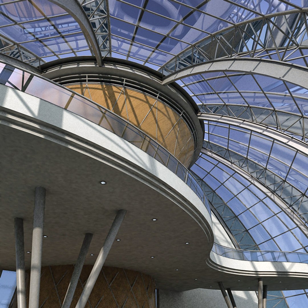 3d Modern Hall Model