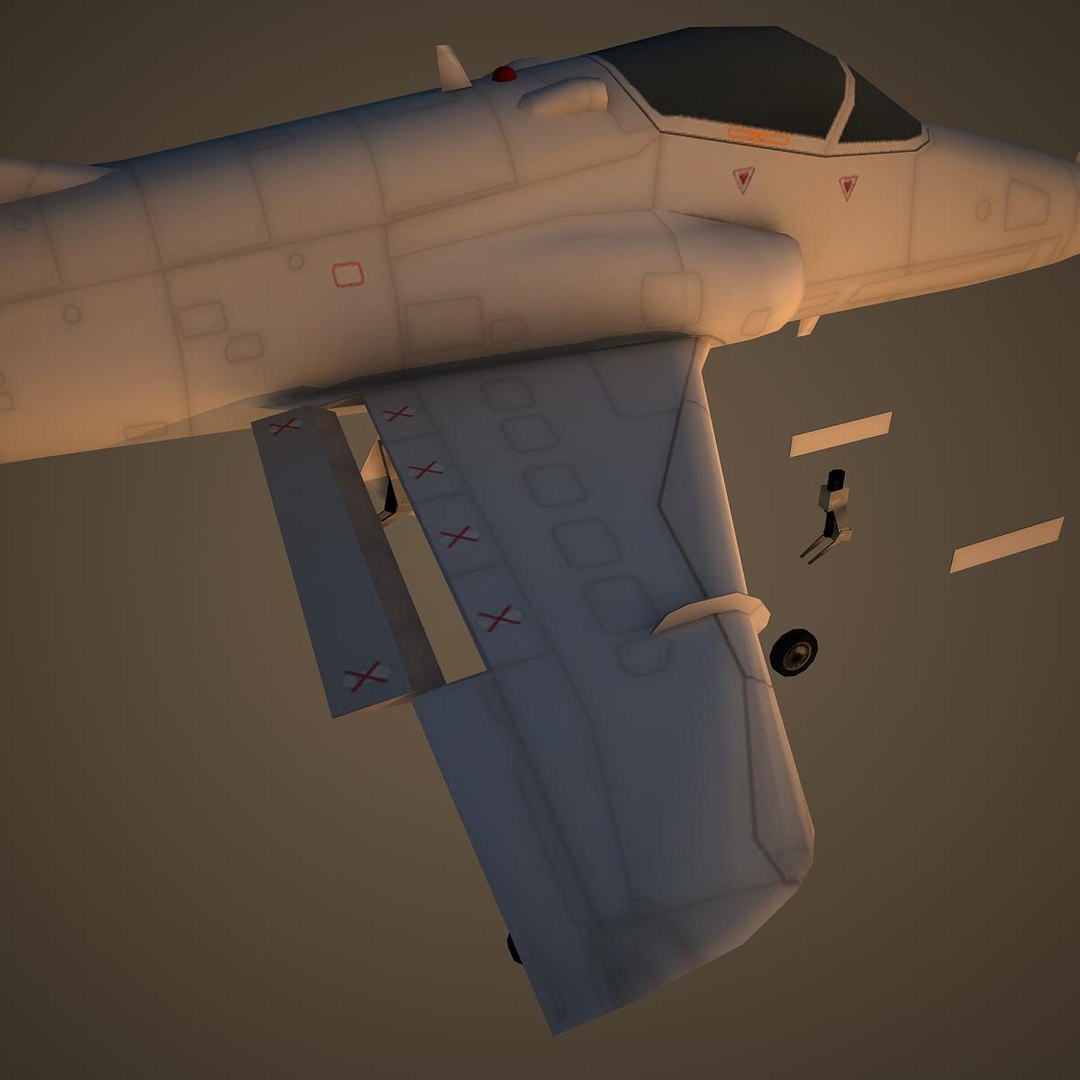 Hawk 200 Basic Aircraft 3d Model
