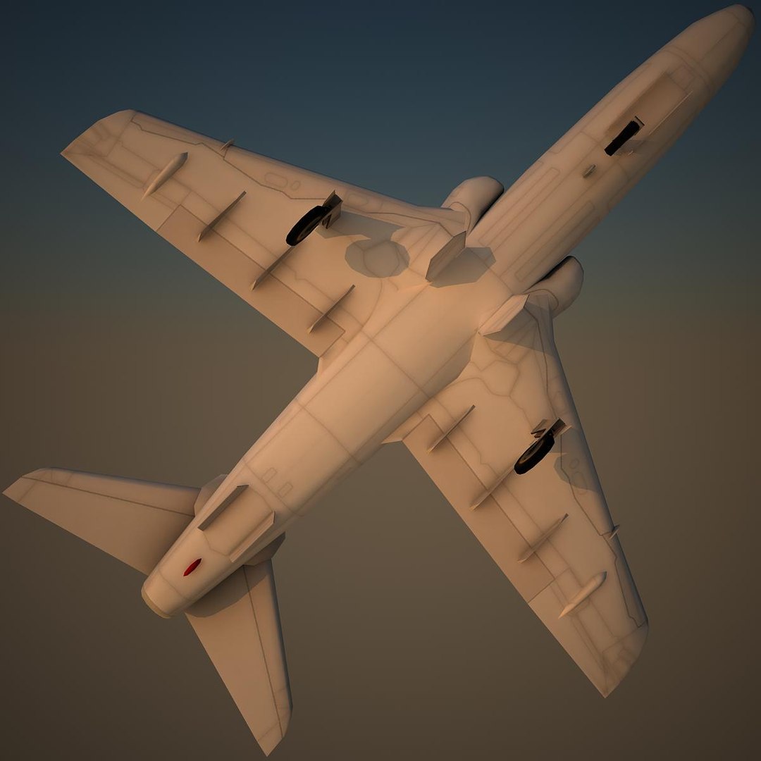 Hawk 200 Basic Aircraft 3d Model