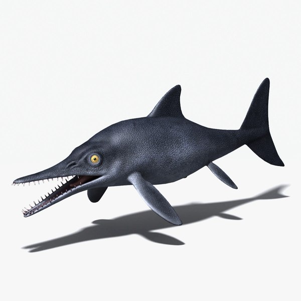 ichthyosaurs triassic cretaceous 3d max