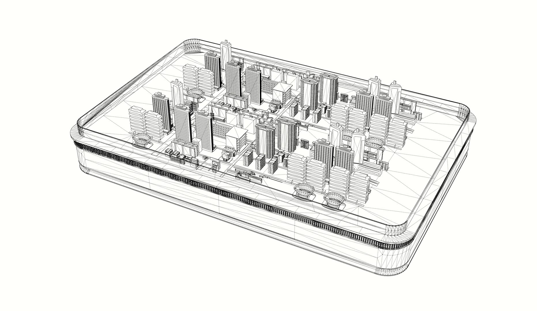 Residential Community Sand Table Model - TurboSquid 2075179
