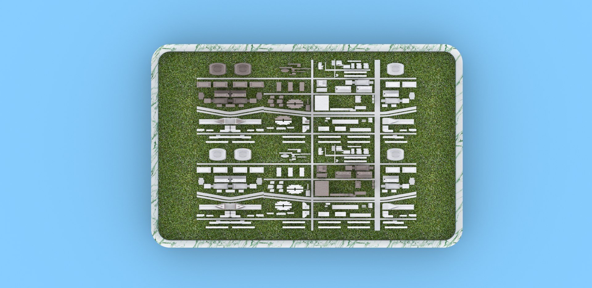 Residential Community Sand Table Model - TurboSquid 2075179