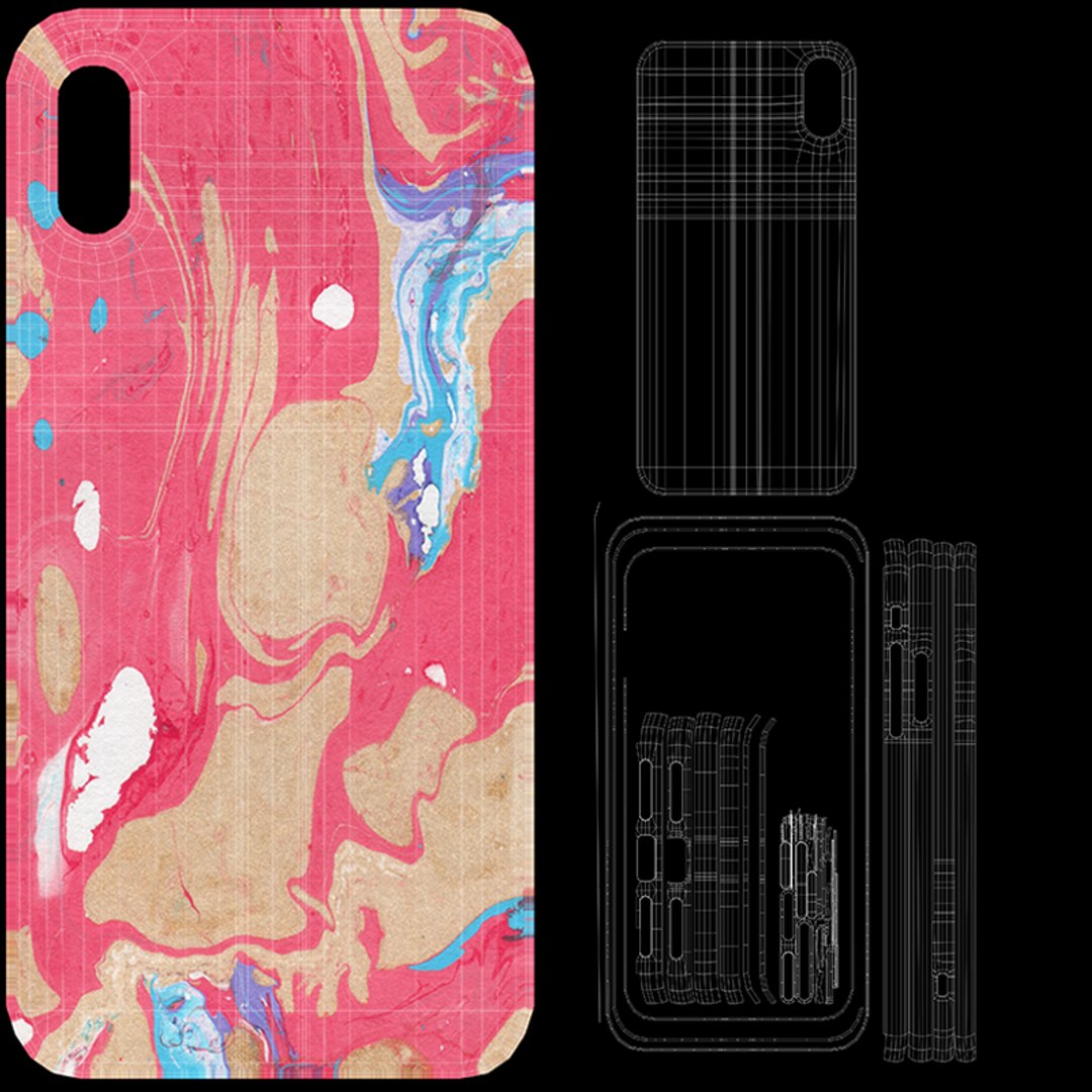 3D iphone case x model - TurboSquid 1346273