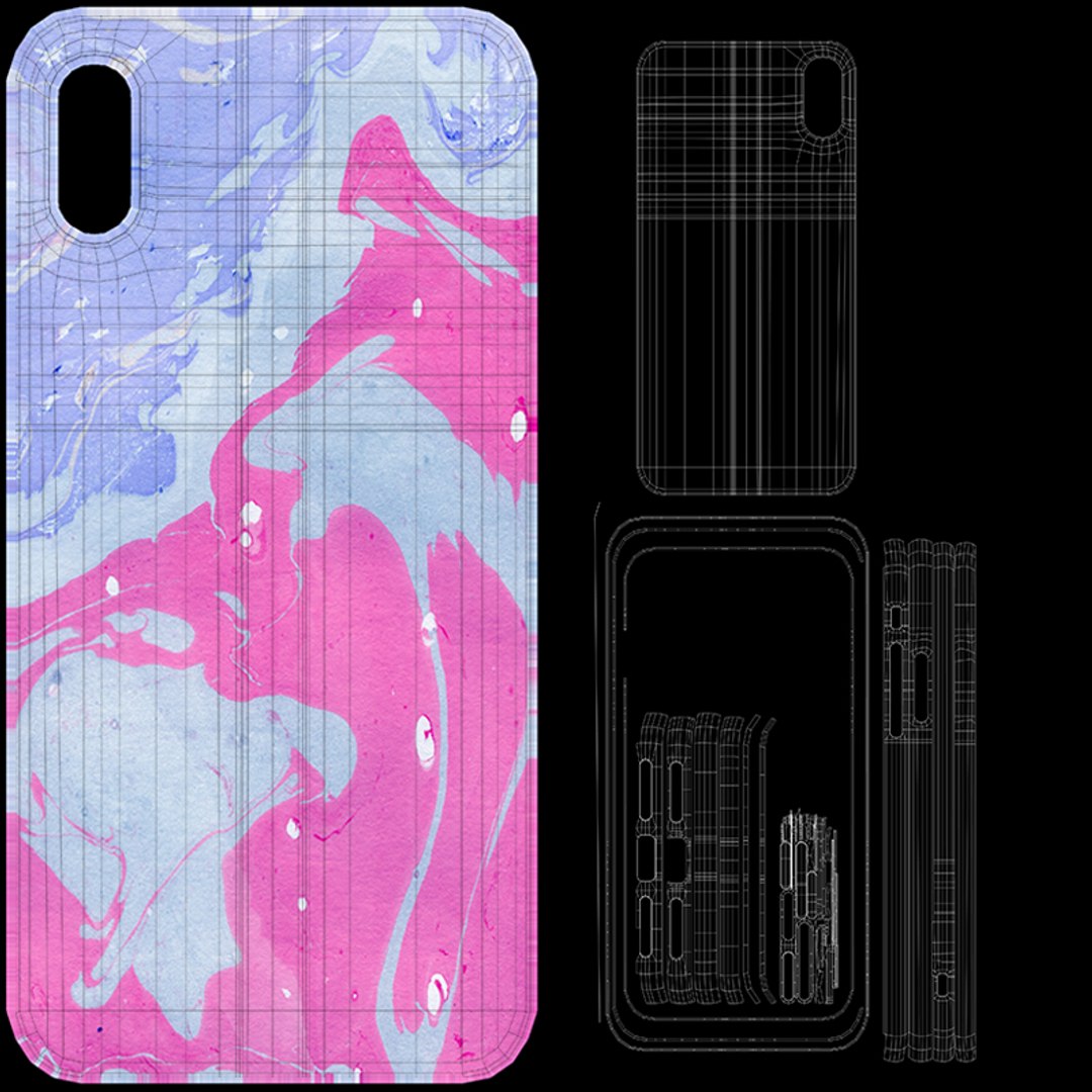 3D iphone case x model - TurboSquid 1346273
