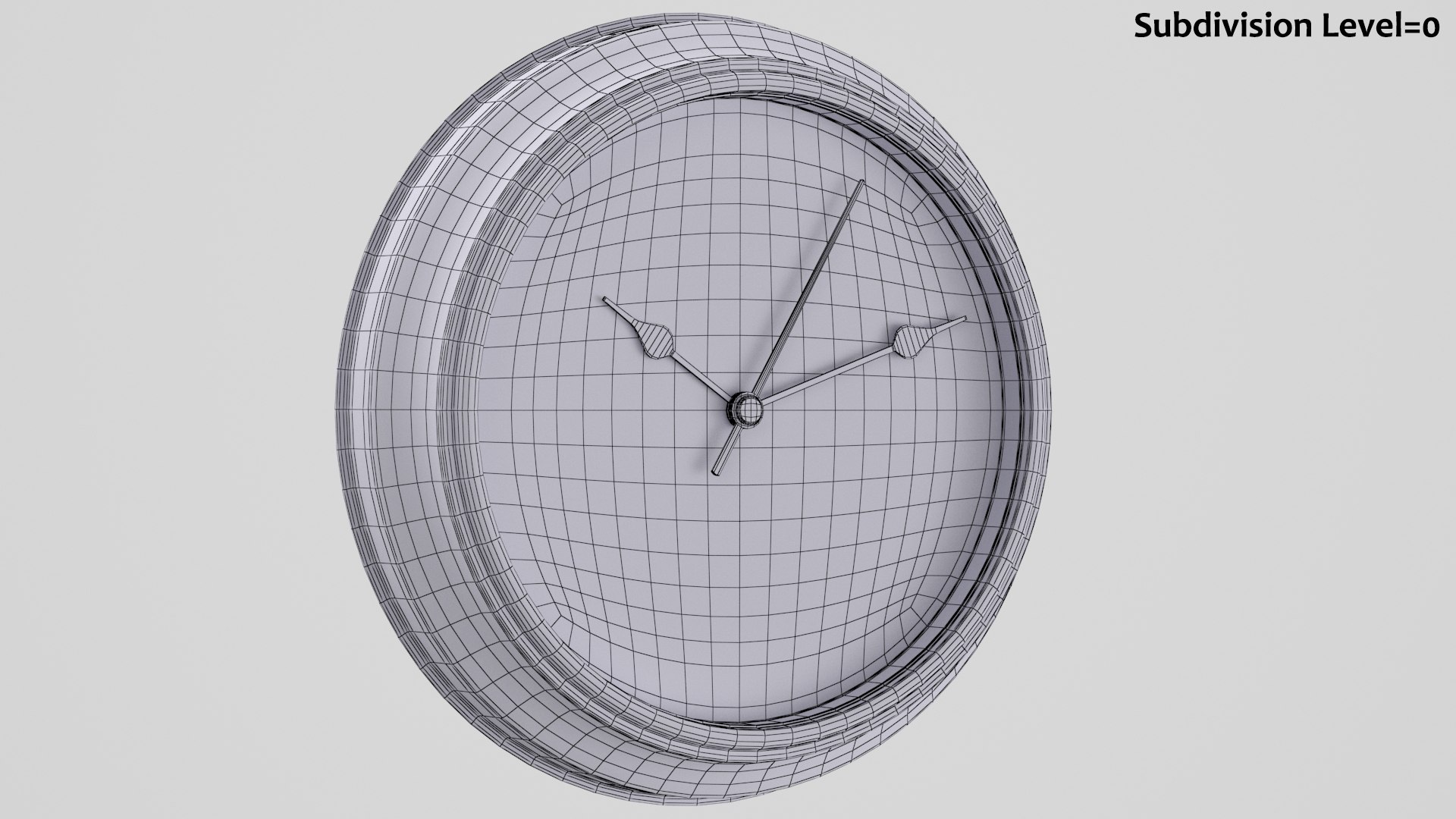 3D Wall Clock 01 - TurboSquid 1949484