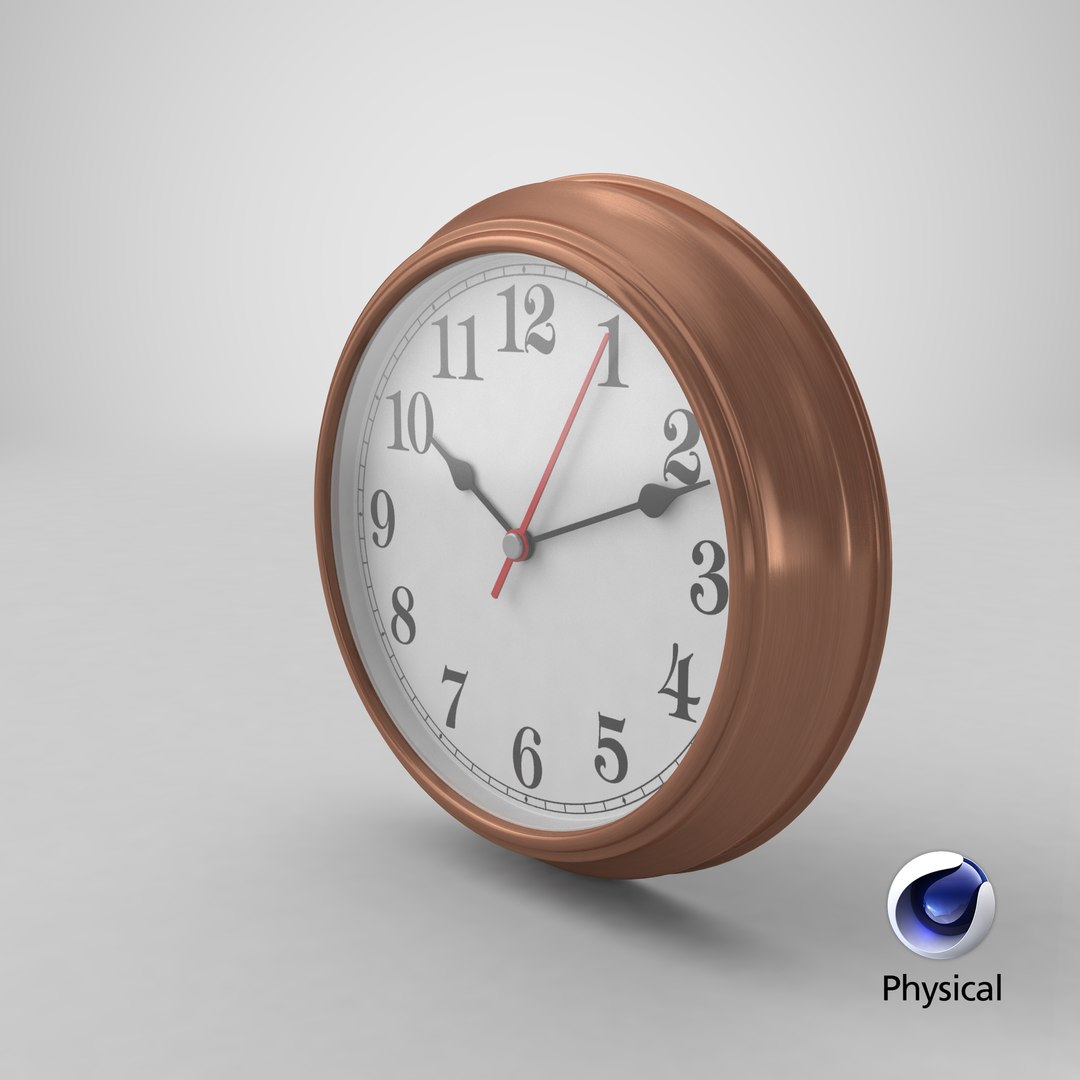 3D Wall Clock 01 - TurboSquid 1949484