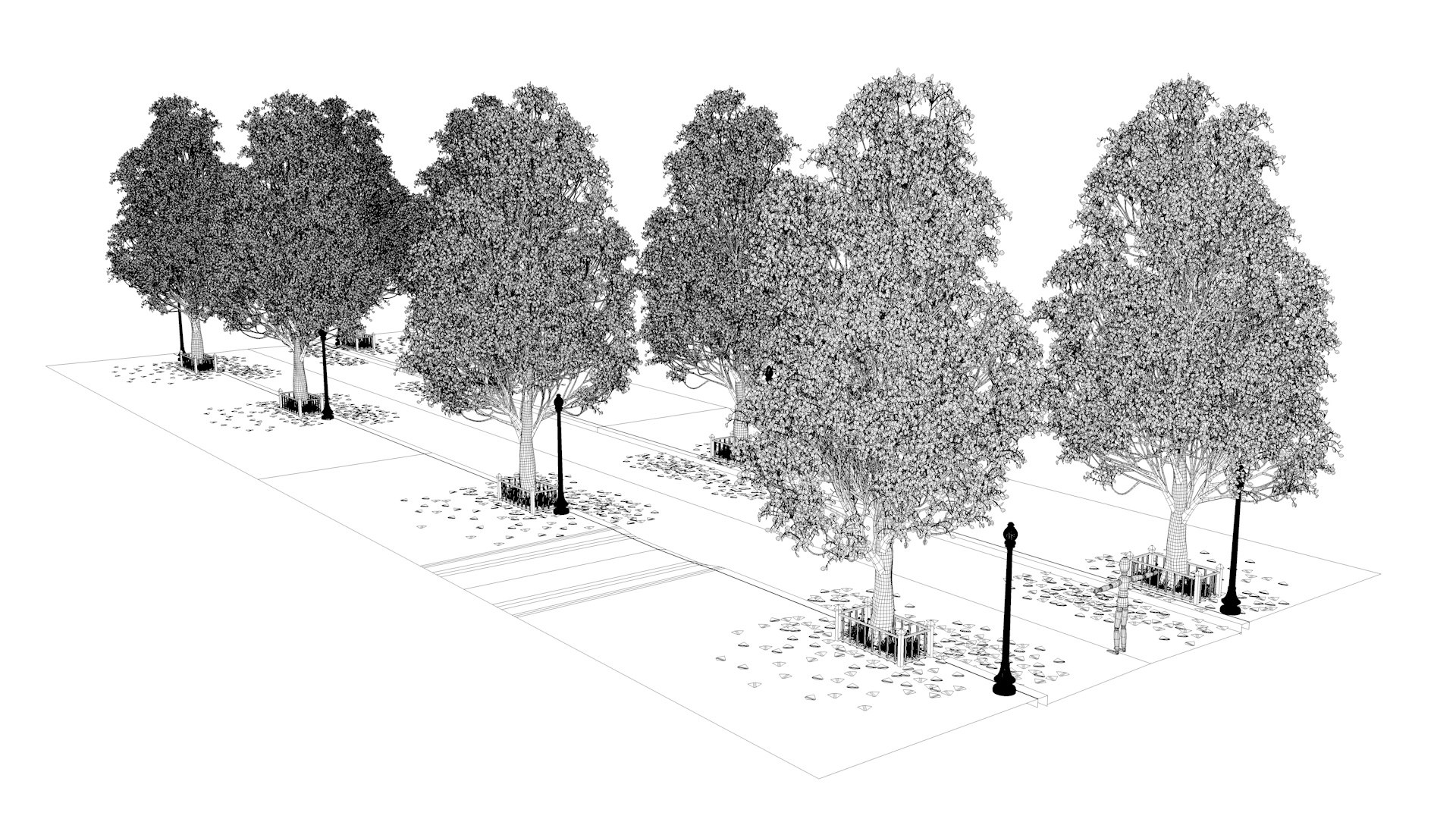 Tree Street 3D - TurboSquid 1791750