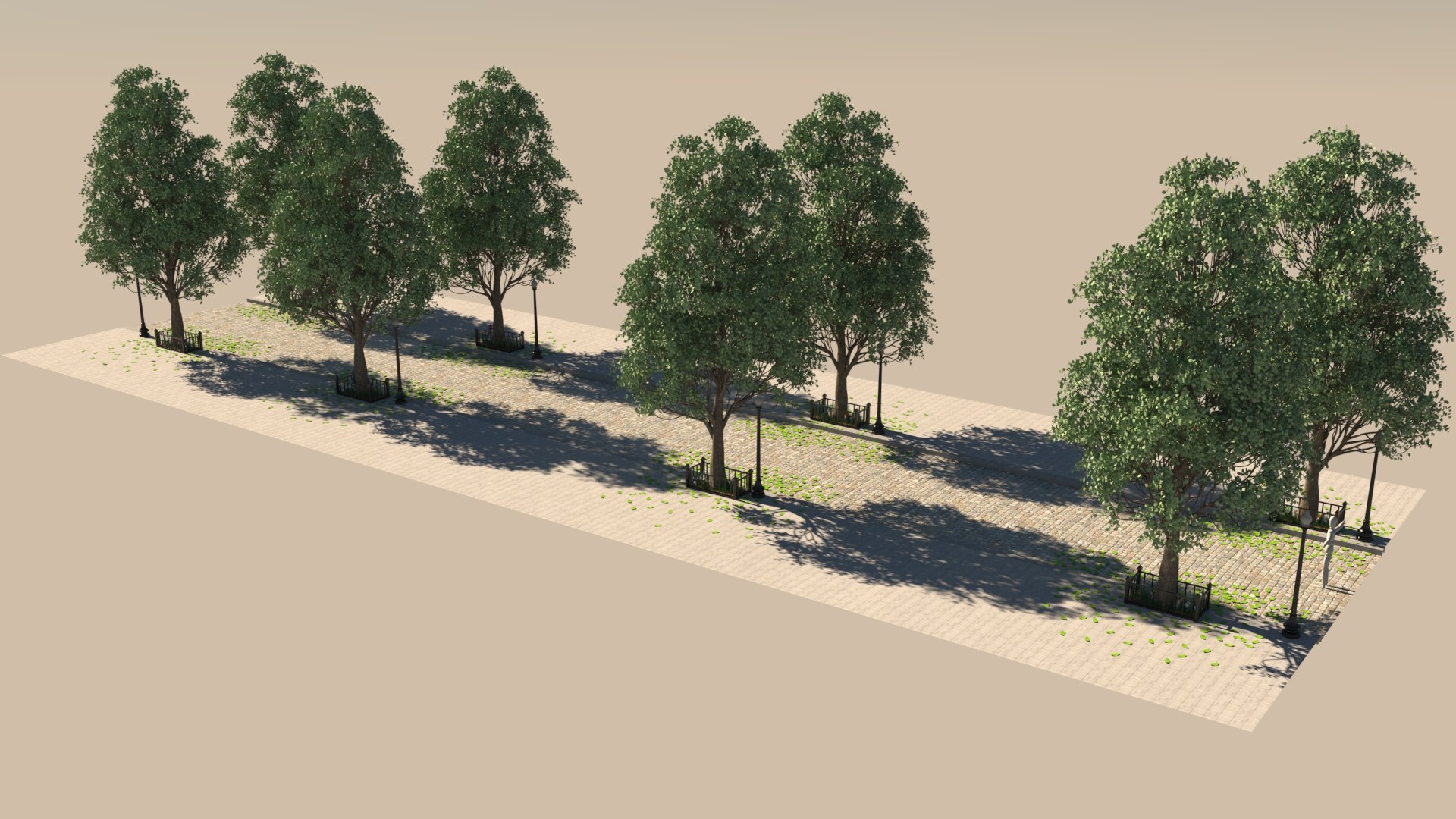 Tree Street 3D - TurboSquid 1791750
