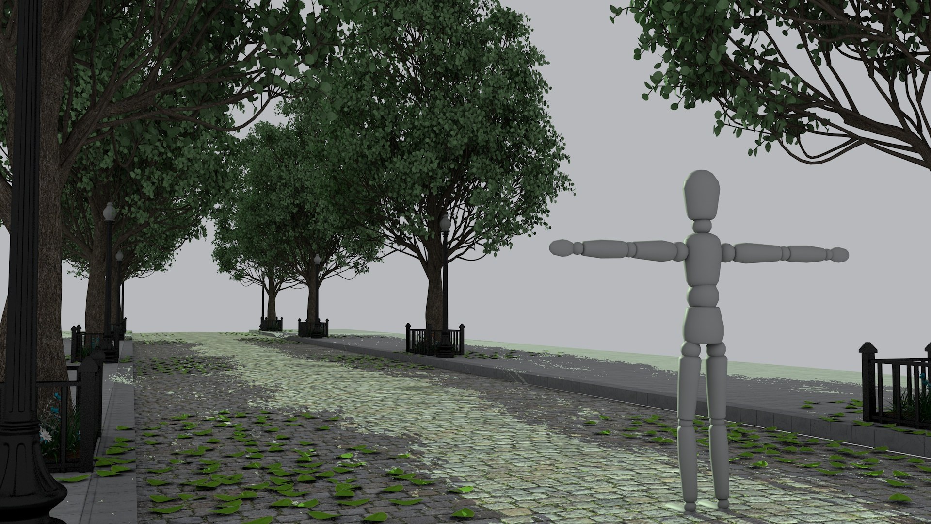 Tree Street 3D - TurboSquid 1791750