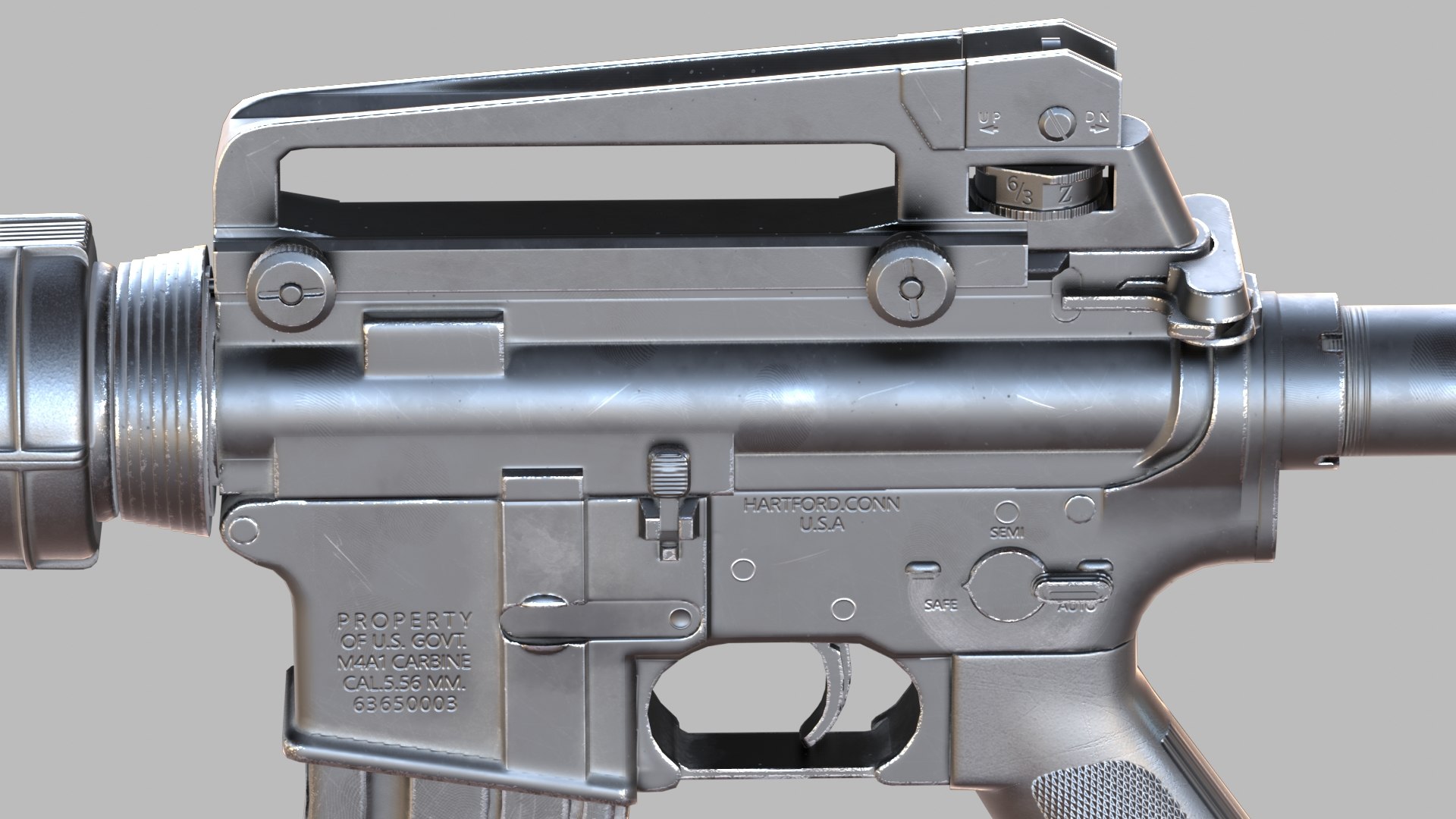 M4A1 Carbine Modular 3D Model - TurboSquid 2344042