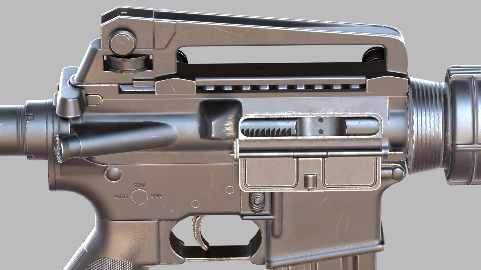 M4A1 Carbine Modular 3D Model - TurboSquid 2344042