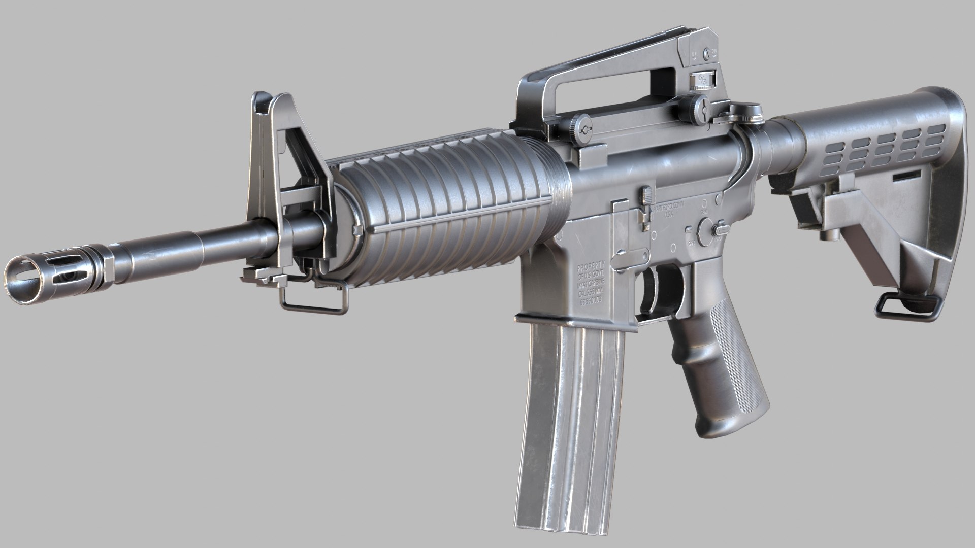 M4A1 Carbine Modular 3D Model - TurboSquid 2344042