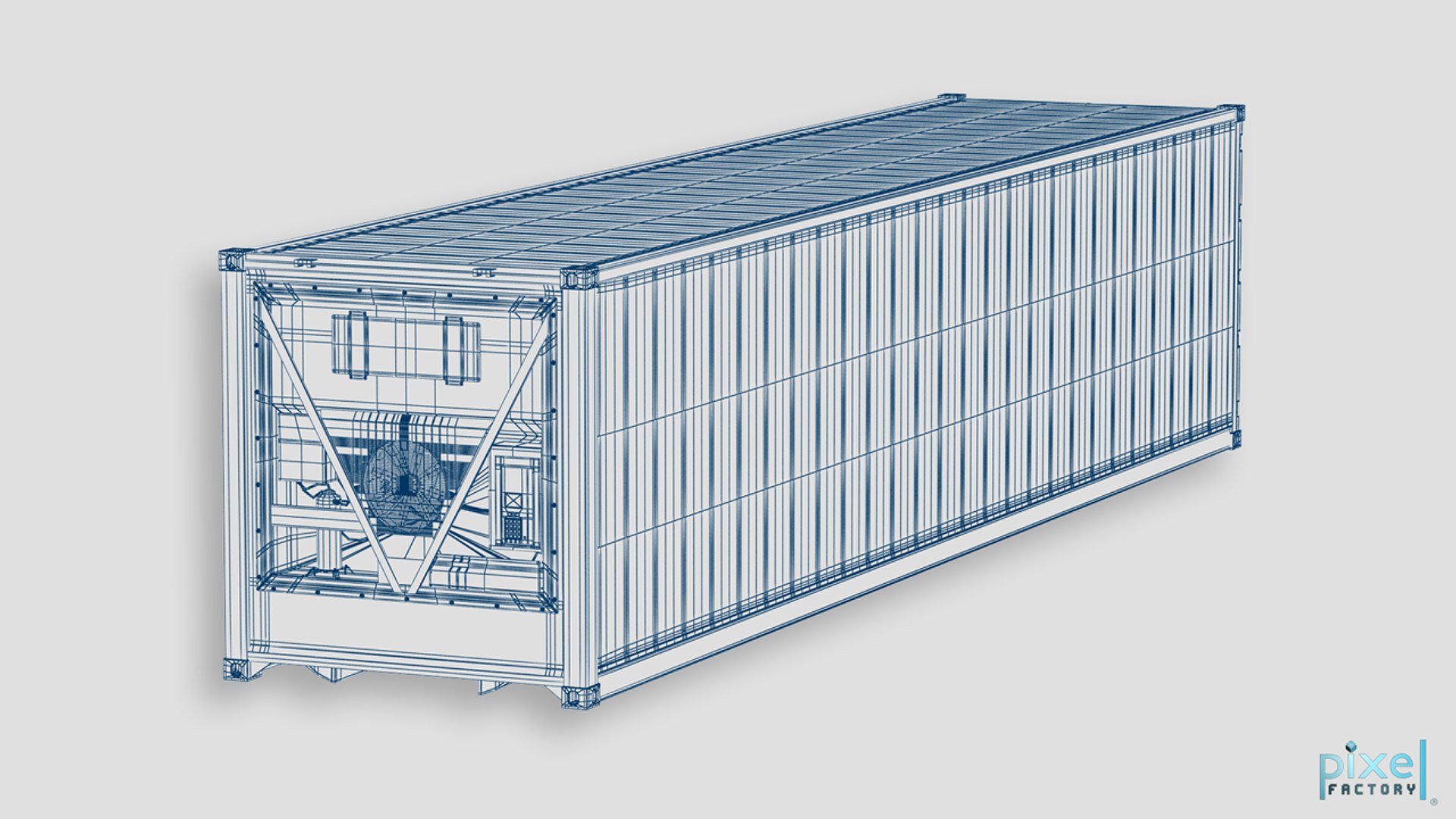Reefer Container 3d Model Reefer Container 3d Model
