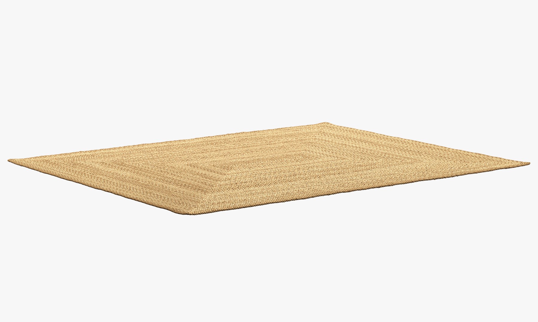 SAFAVIEH Dina Coastal Jute Rug Rectangular 3D model - TurboSquid 2153235