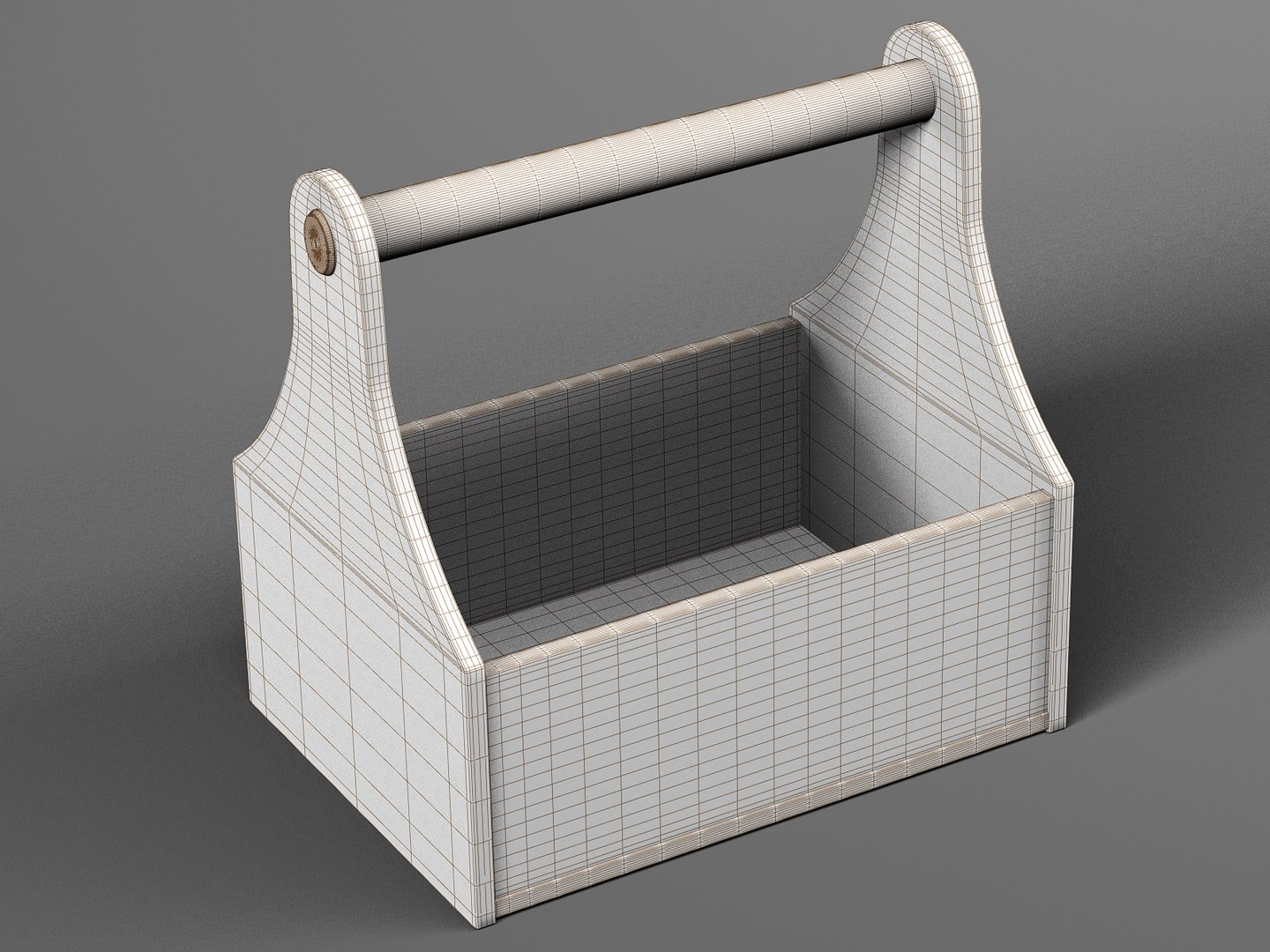 Wooden Toolbox Model - TurboSquid 1220270