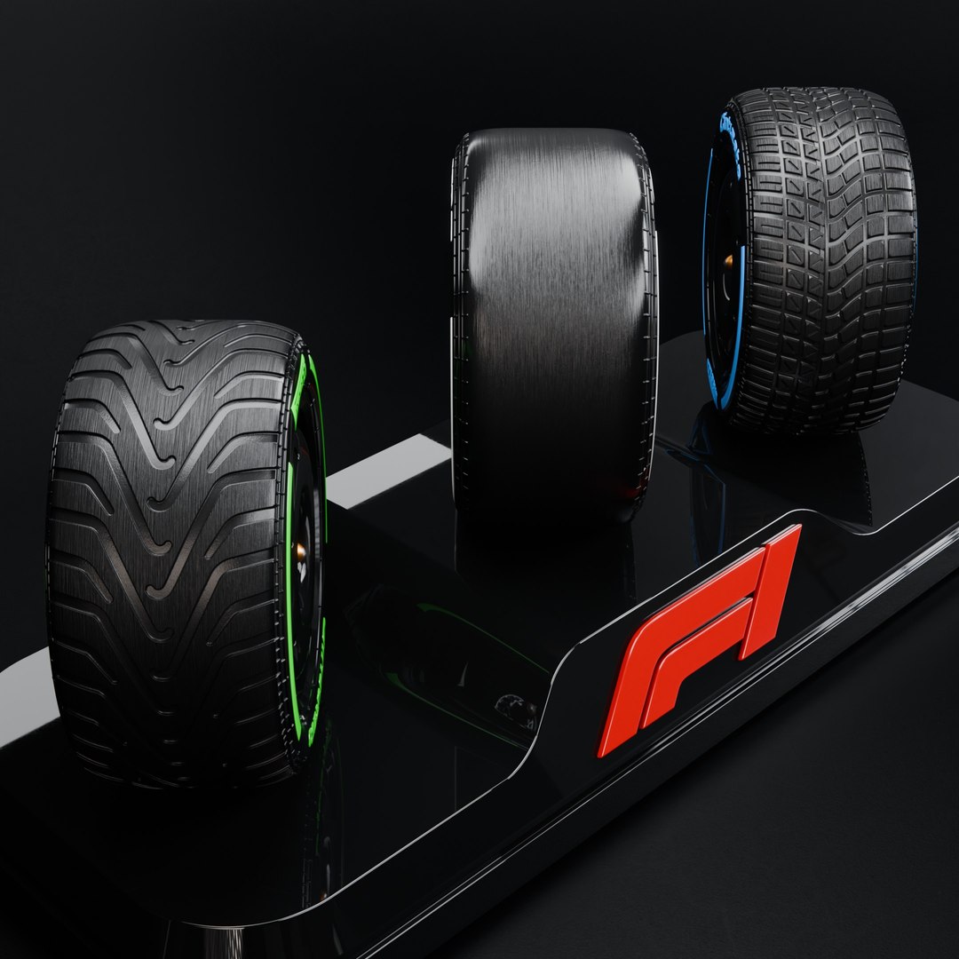 3D F1 Tyres Llantas Wheels Tires - TurboSquid 2275840