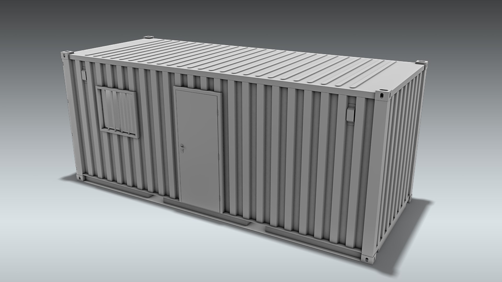 3D Shipping Container Office Home Model - TurboSquid 1544873