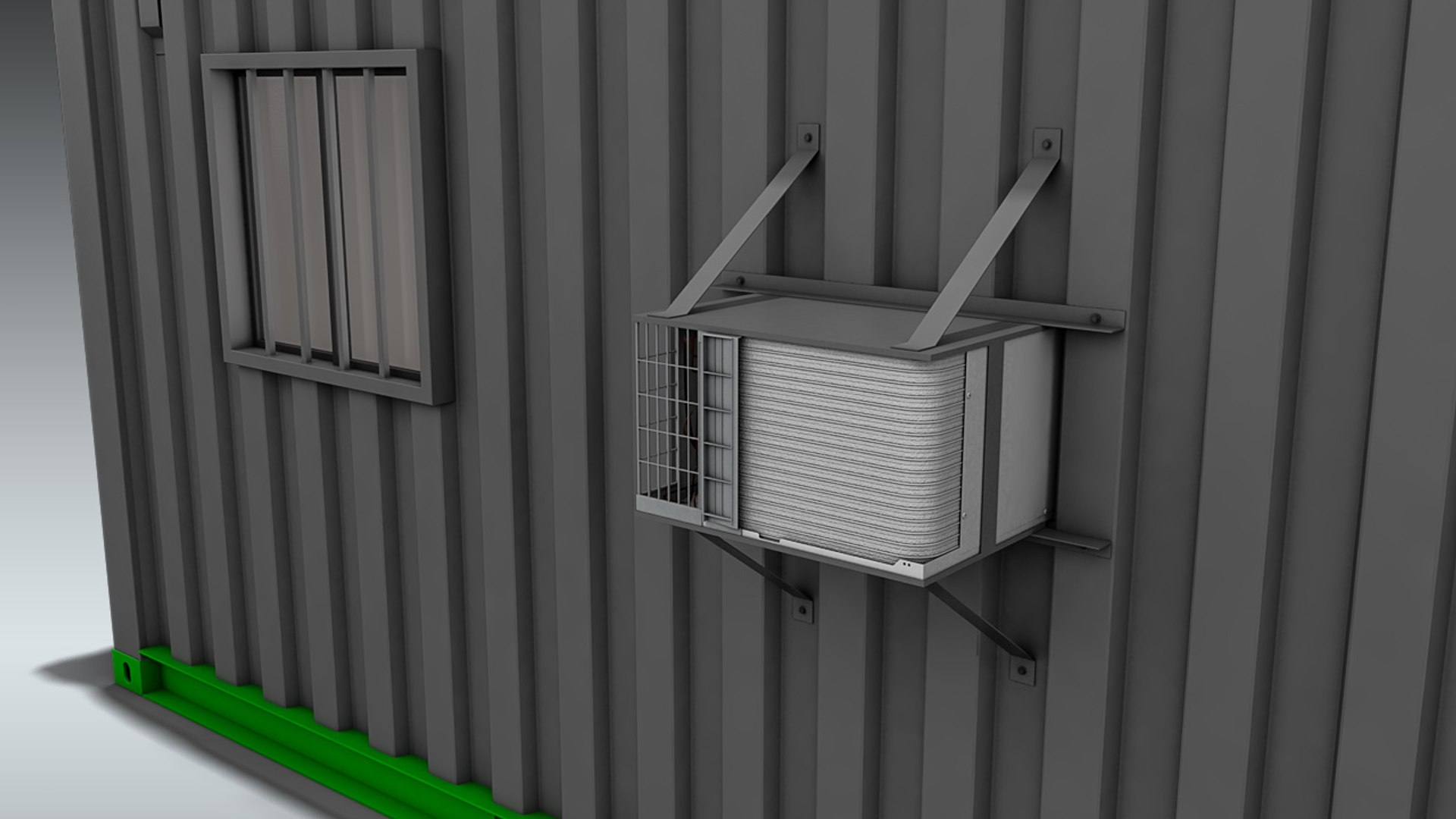 3D Shipping Container Office Home Model - TurboSquid 1544873