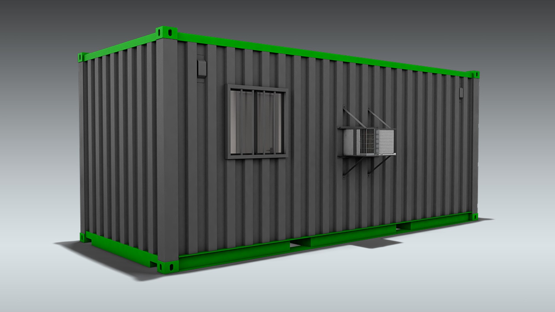 3D Shipping Container Office Home Model - TurboSquid 1544873