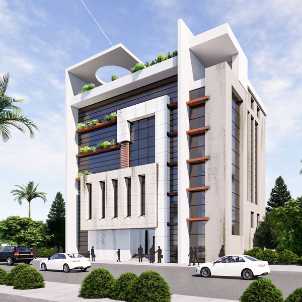 Edificio Comercial Revit 3D Modelos para Descargar | TurboSquid