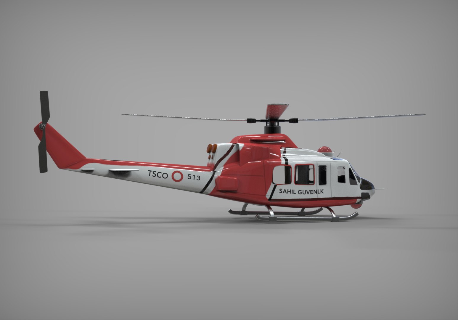 412 Helicopter Model - TurboSquid 1231096