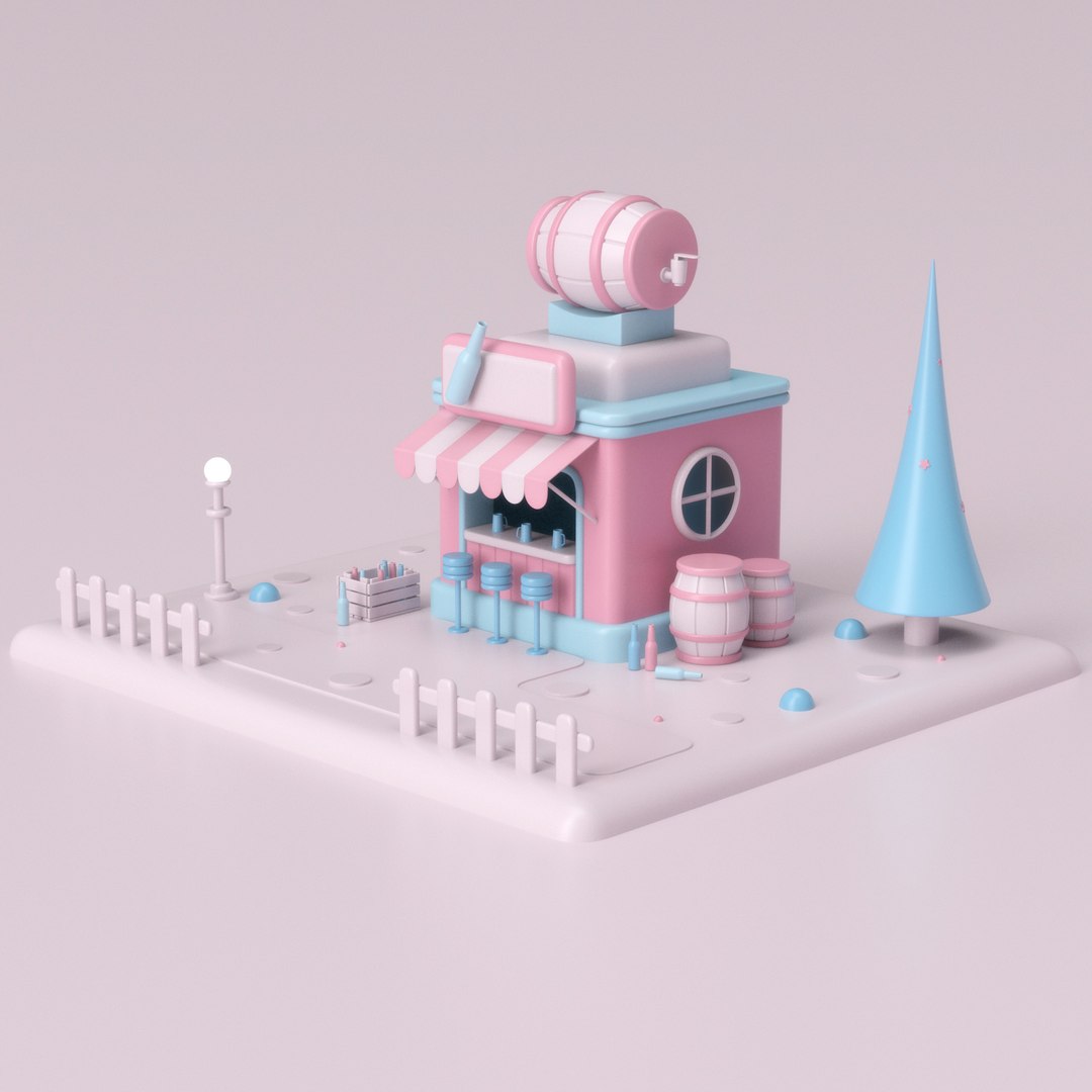 3D Bar 01 - TurboSquid 1769372
