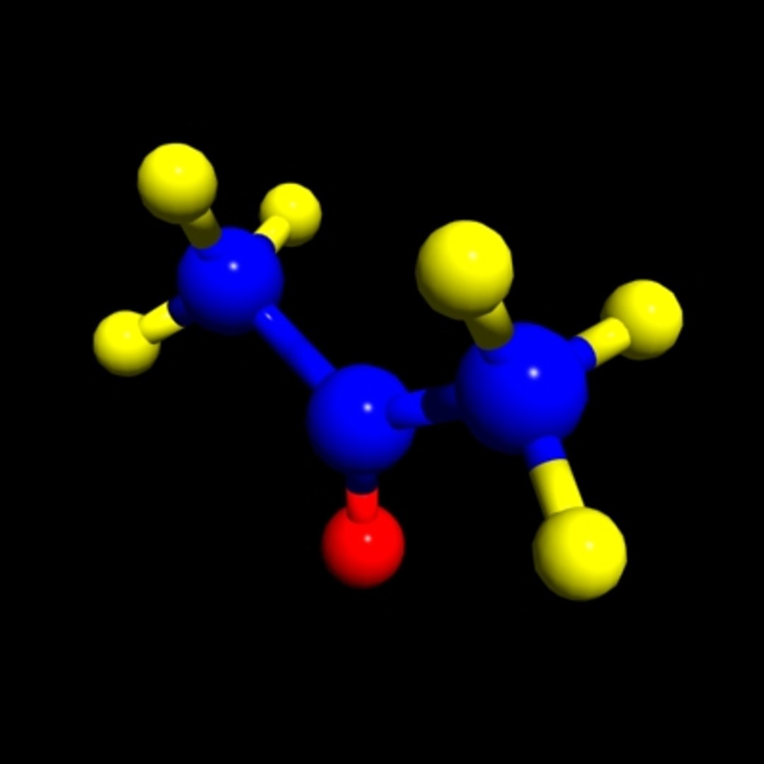 acetone compound 3d model