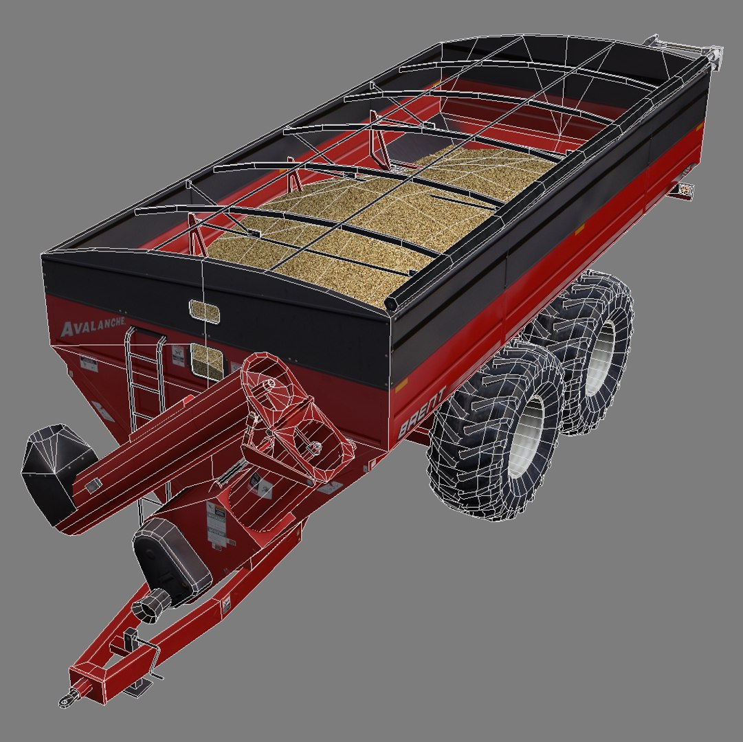 Grain Cart 1 3d Model