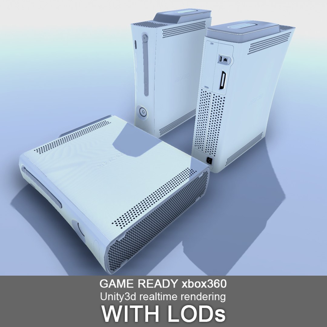 3d Model Of Xbox 360 Lod
