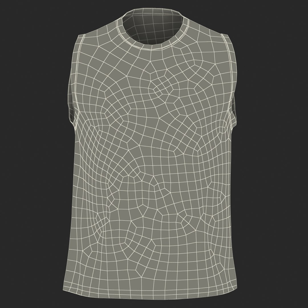 3d model of basketball jersey red